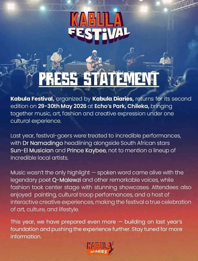 Kabula Festival Returns to Blantyre with Bigger Ambitions - 247MALAWI NEWS